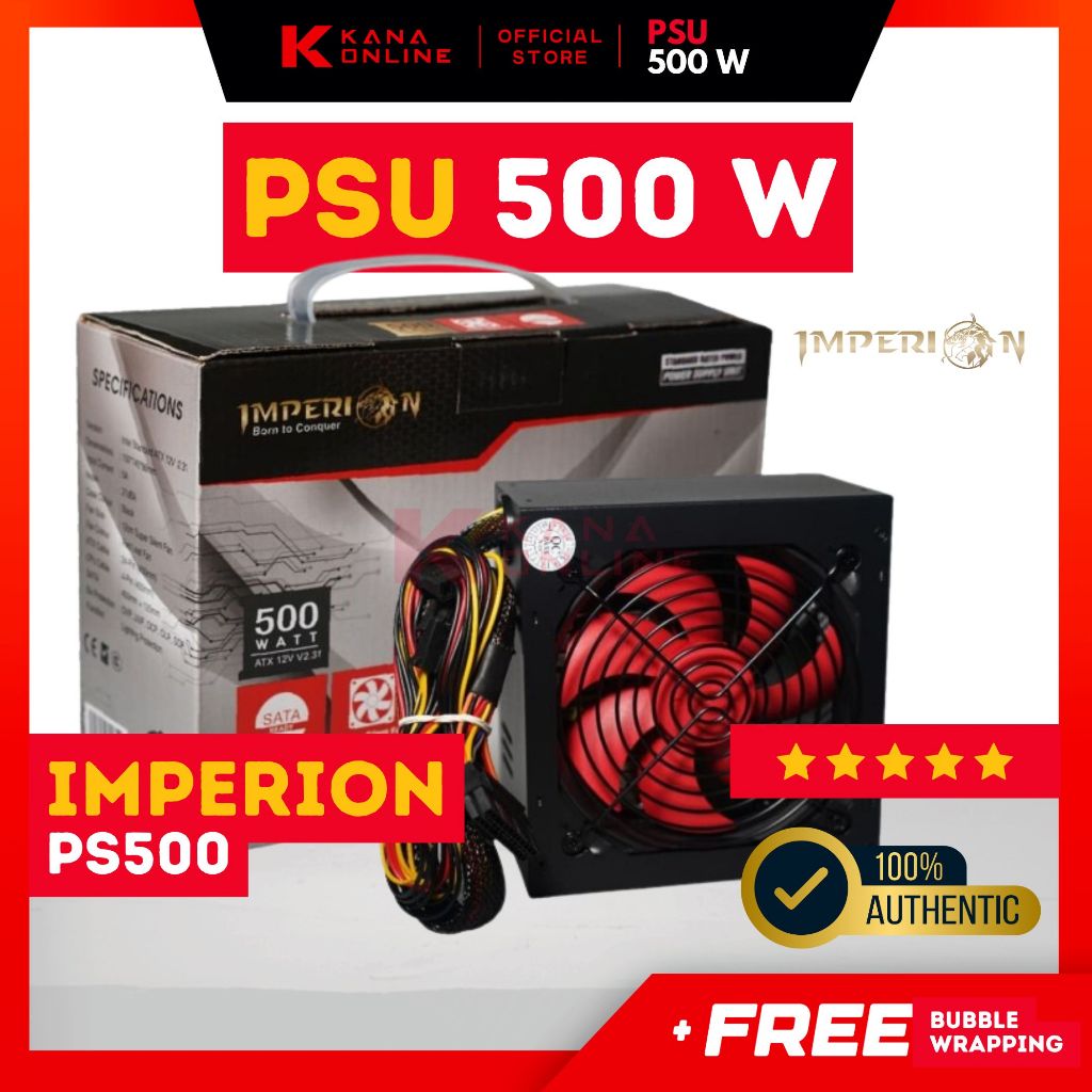 Jual Imperion power supply 500 Watt/PSU imperion 500w | Shopee Indonesia