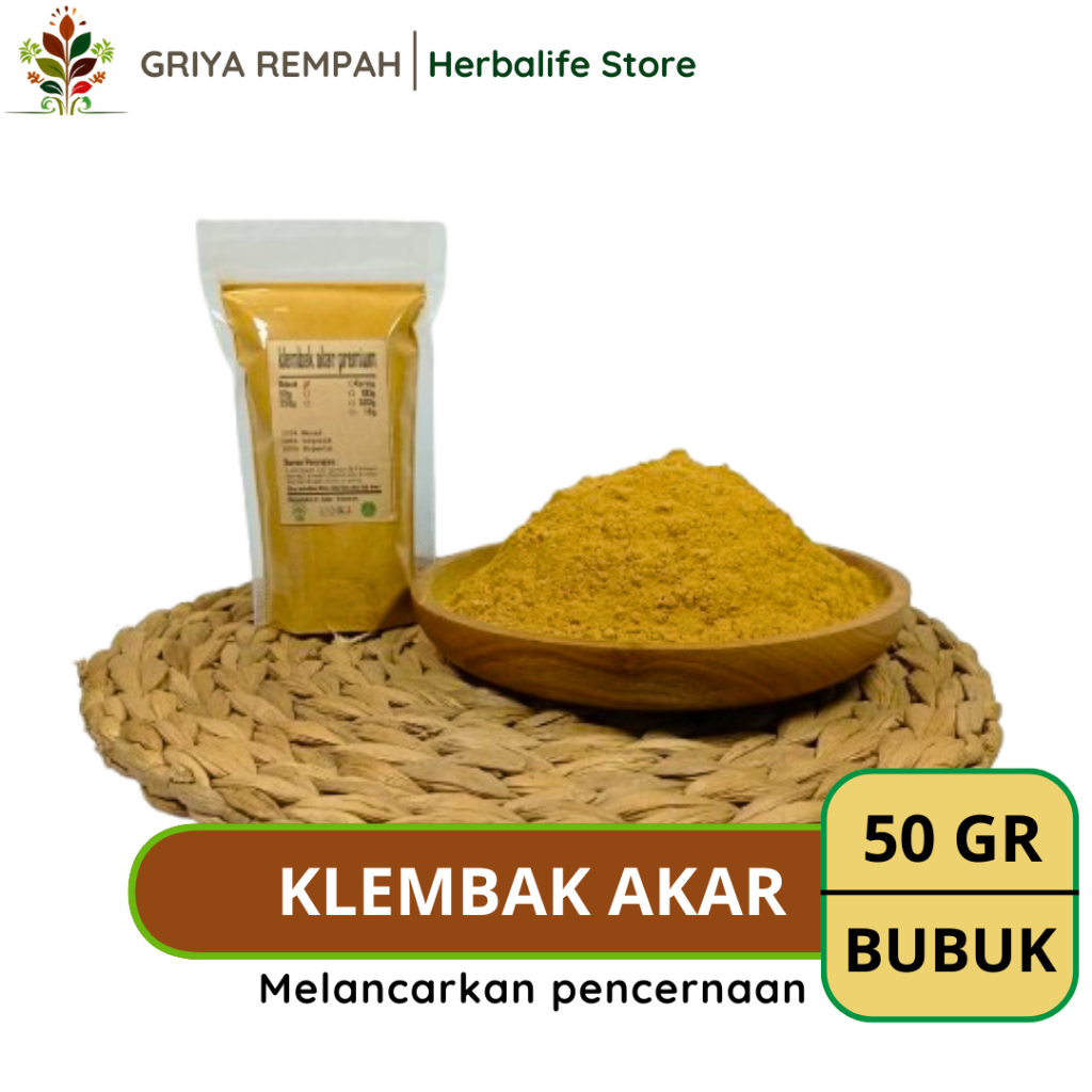 Jual KLEMBAK AKAR BUBUK 50 GRAM Kelembak Rempah Herbal Alami Simplisia ...