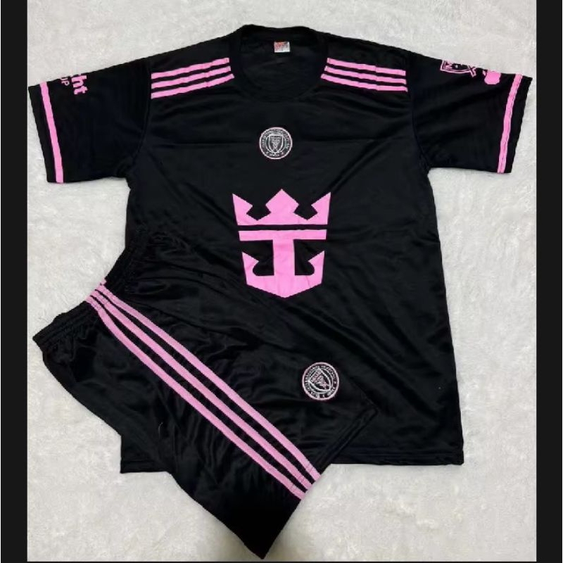 Jual jersey kaos baju setelan dewasa inter miami hitam | Shopee Indonesia