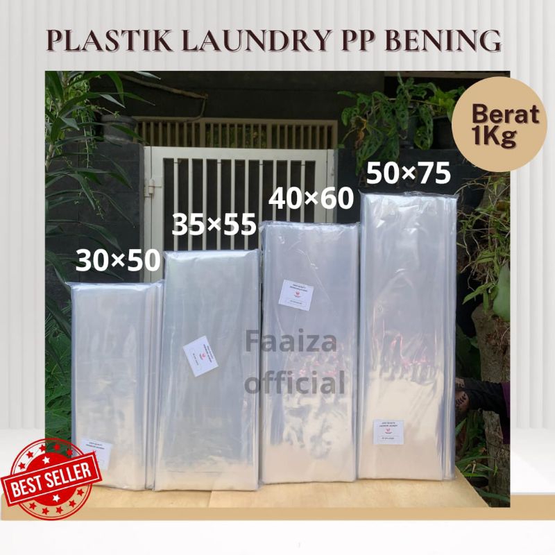 Jual Plastik Laundry / Pp Bening / Plastik Laundry Kiloan 1kg | Shopee Indonesia