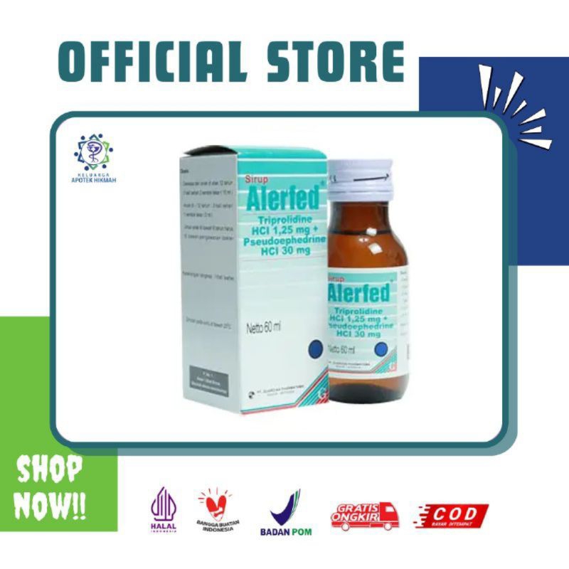 Jual Alerfed syrup hidung berair tersumbat | Shopee Indonesia