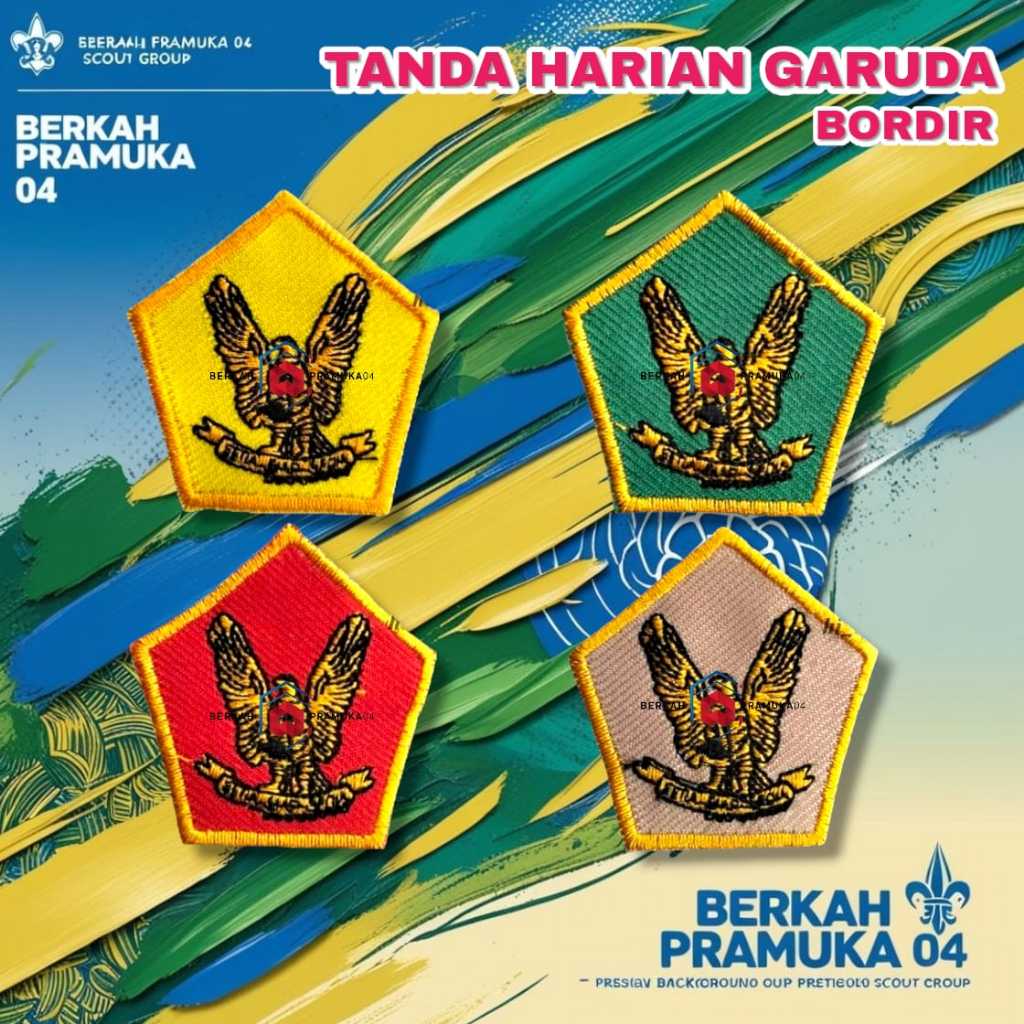 Jual Logo bordir badge bed bet tanda harian pramuka garuda | Shopee ...