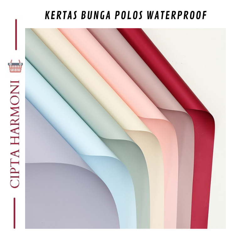 Jual Kertas Buket Bunga Polos Waterproof Cellophane Full Color FLOWER ...