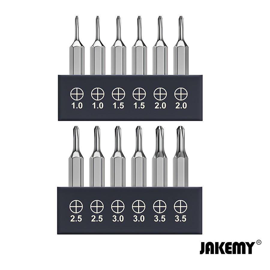 Jual Jakemy JM-Type 5 Bits Mata Obeng Plus Set Kualitas CRV H4*28MM ...