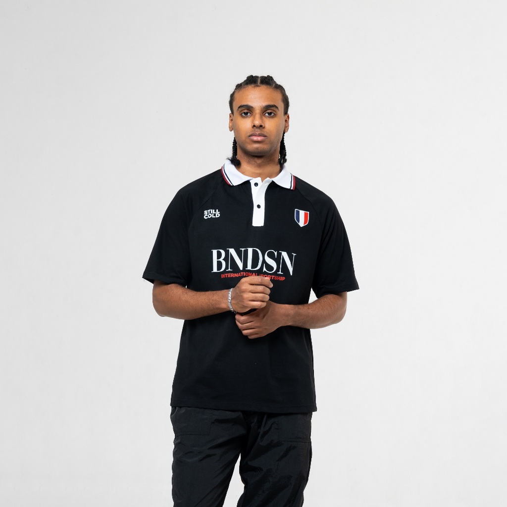 Jual Benidson Kaos Polo Shirt Oversized Kaos Kerah Hitam Fillar ...