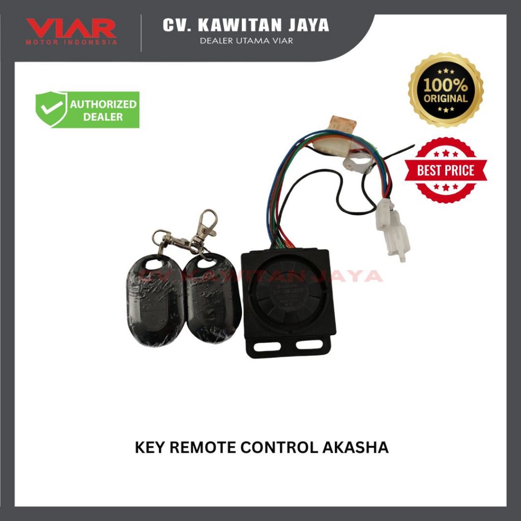 Jual KEY REMOTE CONTROL EBIKE VIAR AKASHA | KUNCI REMOT ALARM AKASHA ...