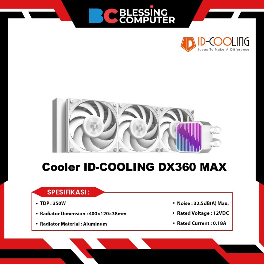Jual Cooler ID-COOLING DX360 MAX - White | Shopee Indonesia