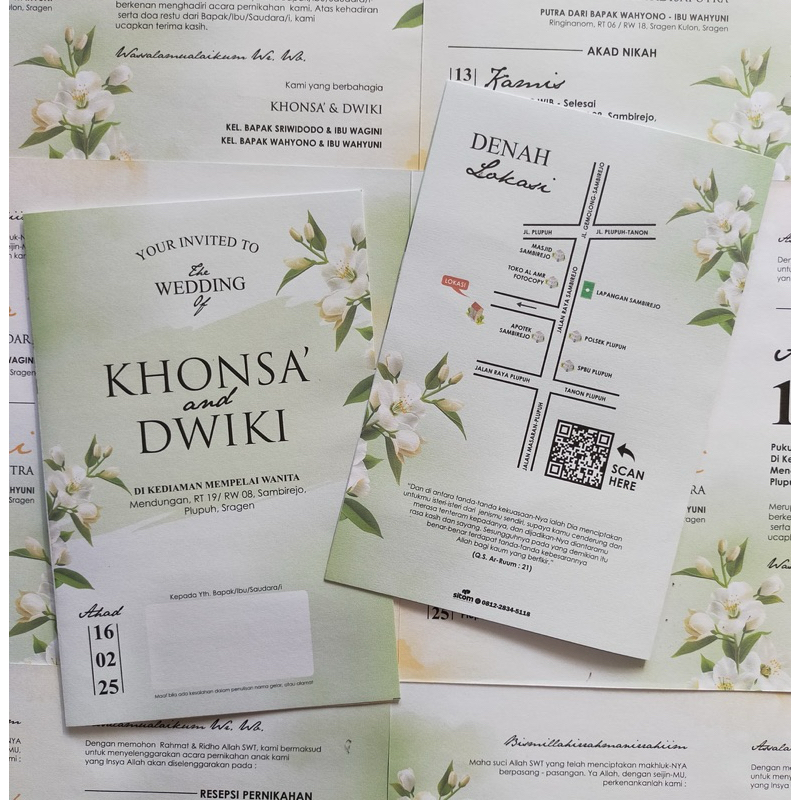 Jual Undangan Nikah Undangan Pernikahan Undangan Walimatul Ursy Serat ...