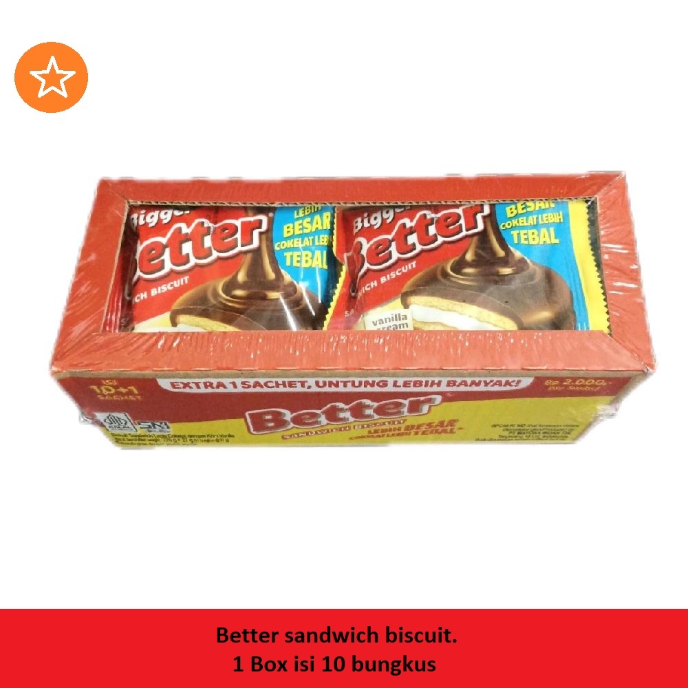 Jual Roma better sandwich cokelat | beter box isi 10 bks | Shopee Indonesia