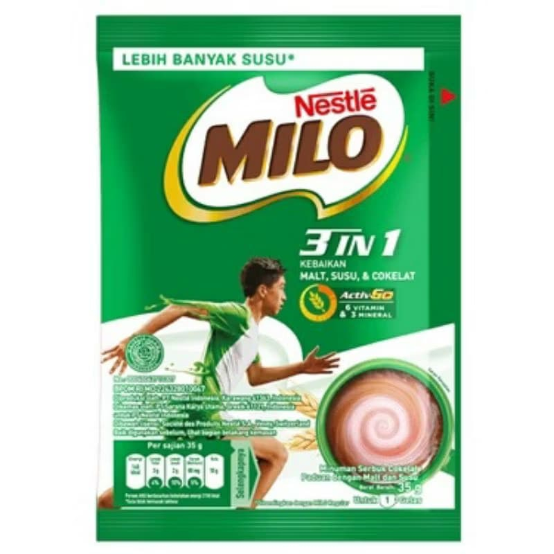 Jual Nestle Milo 3 in 1 sachet 35gr x 10pcs | Shopee Indonesia