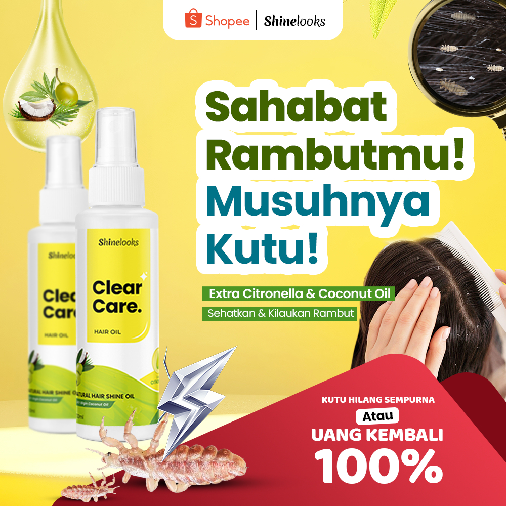 Jual TERLARIS !! Obat Kutu Rambut Clear Care by Shinelooks Ampuh Cap ...