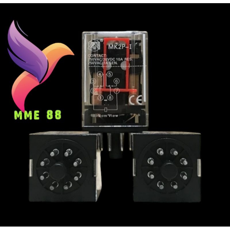 Jual Relay MK2P 220V AC 8Pin Bulat | Shopee Indonesia