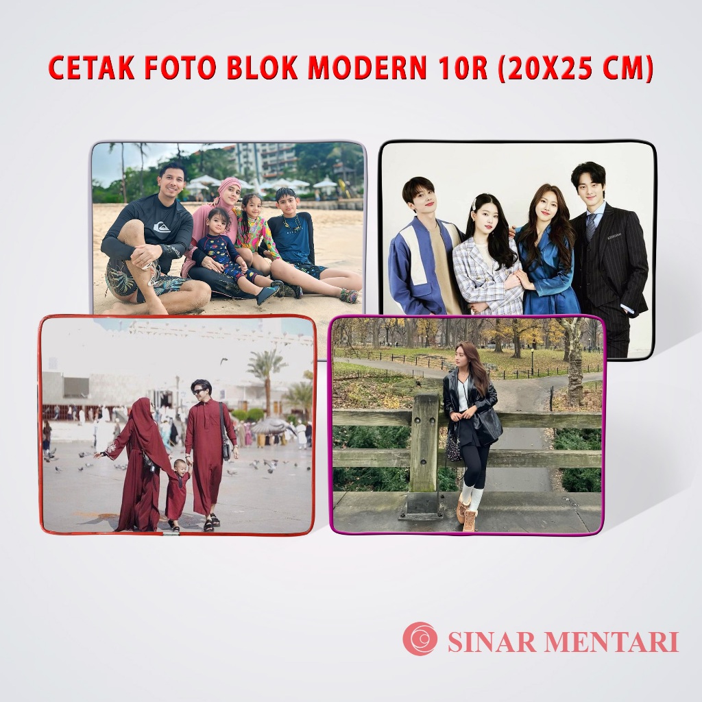 Jual Cetak Foto Blok Modern 10R (20x25 CM) | Shopee Indonesia