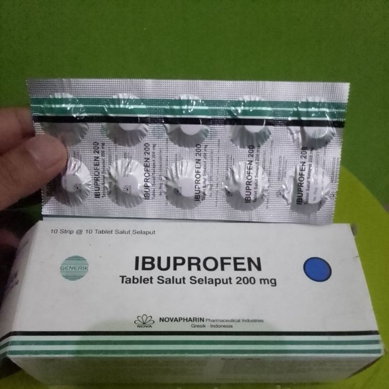 Jual NOVA IBUPROFEN 200 (Obat Nyeri Sakit Gigi, Sakit Kepala, Nyeri ...