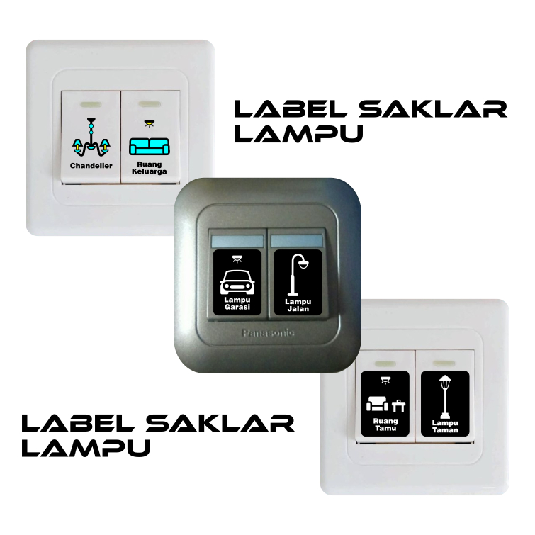 Jual Stiker Penanda Switch Lampu Stiker Untuk Saklar Lampu | Shopee ...