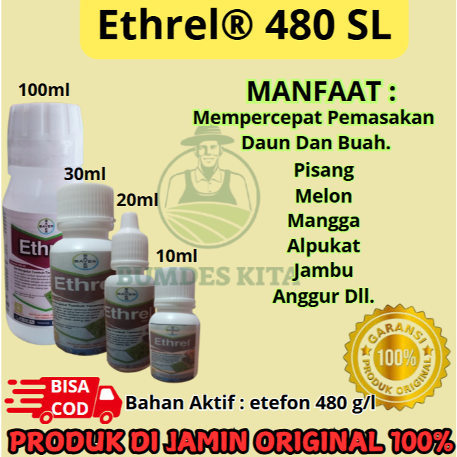 Jual ETHREL 480SL ORIGINAL PEMATANG BUAH ETREL 30 ML KEMASAN REPACK ...