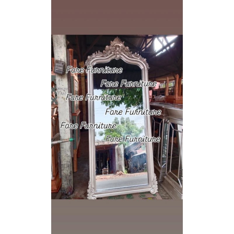 Jual standing mirror/cermin pernikahan/figura kaca pernikahan/cermin ...