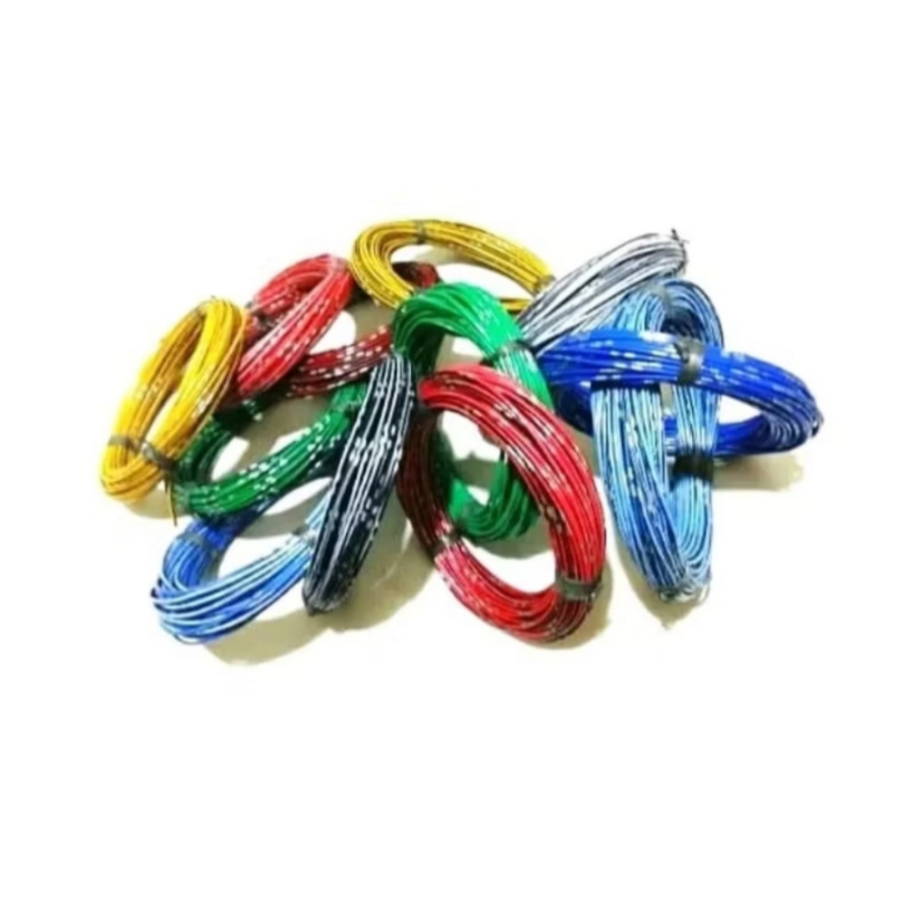 Jual 1 Meter Kabel Bintik Serabut Tembaga Motor Mobil Otomotif Kabel Bintik 0,5mm 0,85mm 1,5mm ...