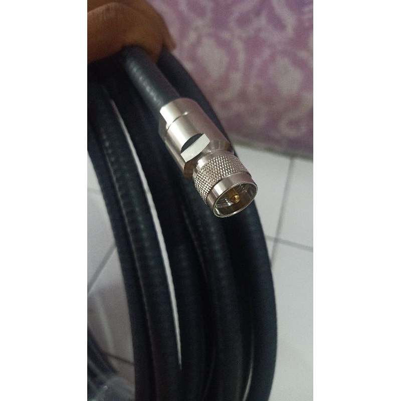 Jual Paket Kabel Heliax Feeder 5/8 Hansen 30 meter Konektor PL Male to ...