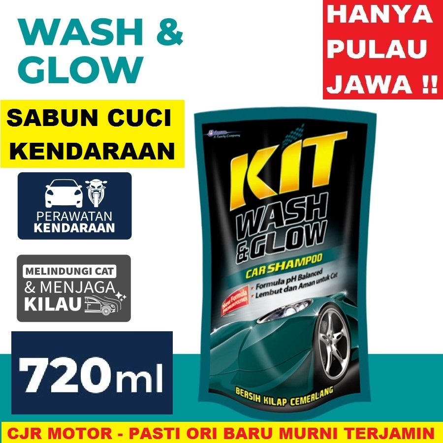 Jual POUCH KIT WASH & GLOW SHAMPOO MOBIL 720ML SHAMPO MOBIL KIT ...