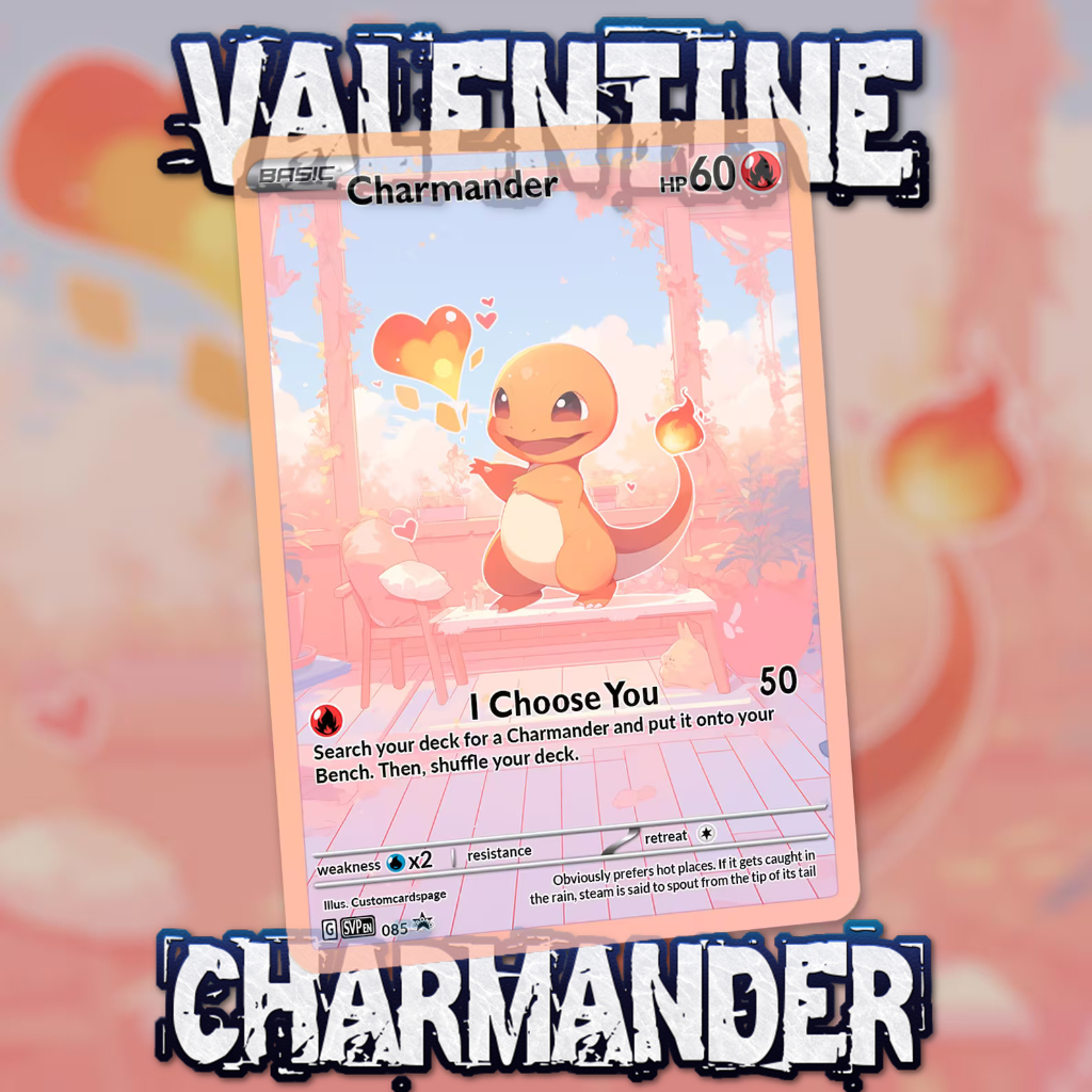 Jual KARTU POKEMON TCG HOLOGRAM SPECIAL (VALENTINE) CHARMANDER I CHOOSE ...
