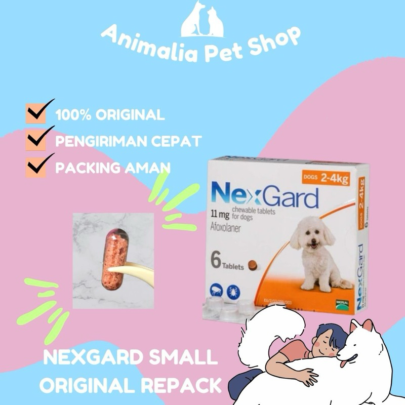 Jual Nexgard Small Dog / Obat Kutu Anjing (2-4 kg) Original Repack | Shopee Indonesia