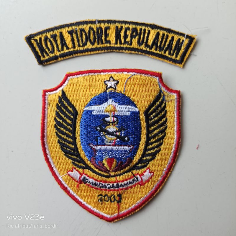 Jual BET BORDIR LOGO LAMBANG KOTA TIDORE KEPULAUAN/PEMKOTA TIDORE ...