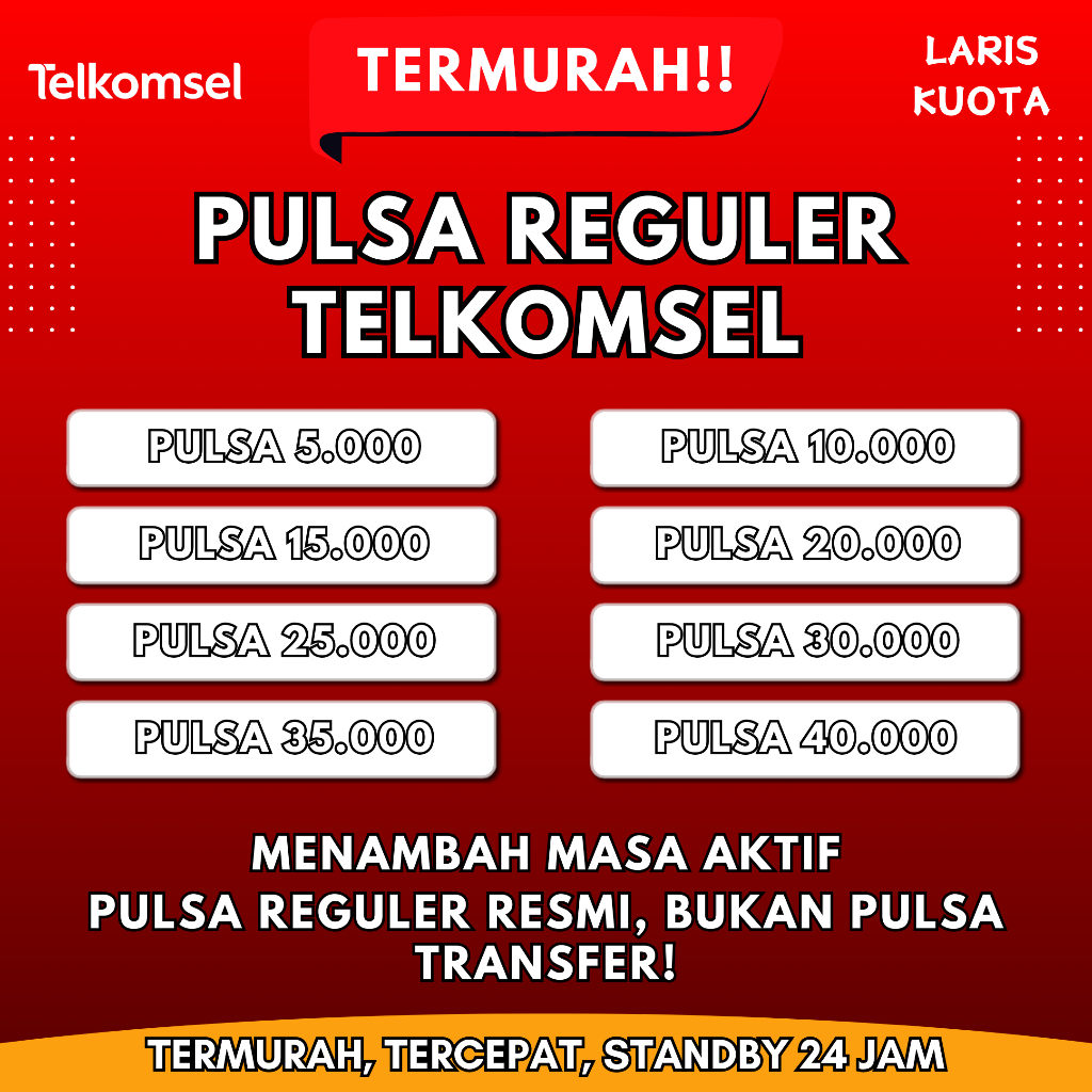 Jual Pulsa Telkomsel 5.000 - 50.000 Menambah Masa Aktif Termurah ...