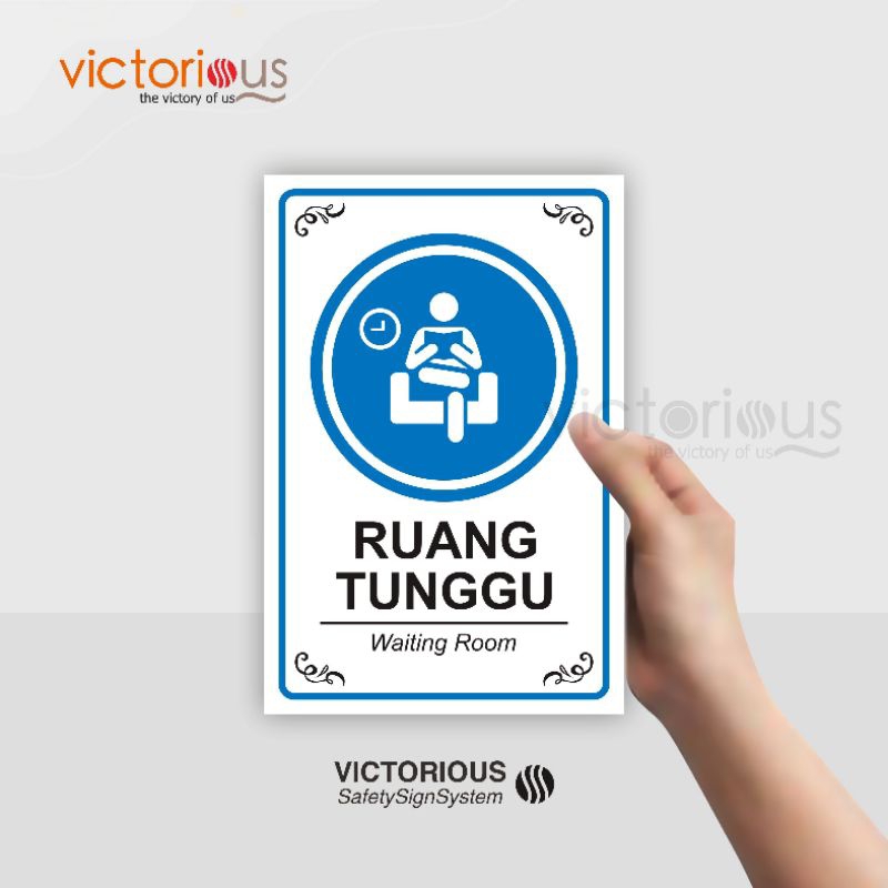 Jual Sticker Information Sign Ruang Tunggu Stiker Vinyl Tahan Air ...
