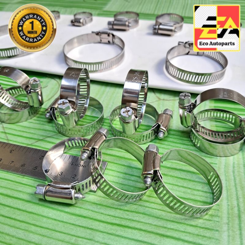 Jual klem selang stainless ukuran 1 1/2" diameter 28mm-42mm, aplikasi ...