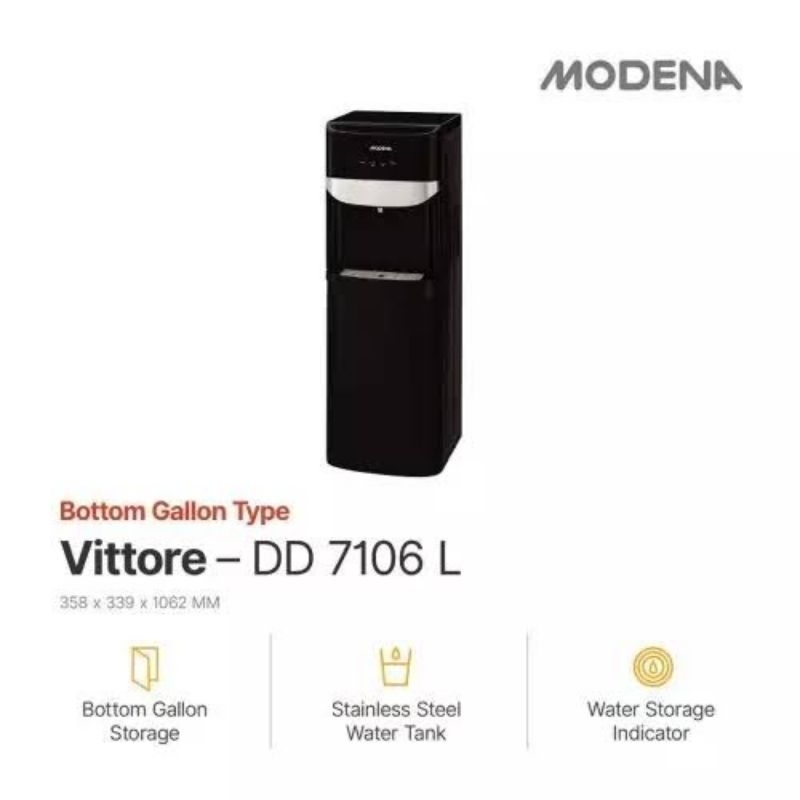 Jual DISPENSER GALON BAWAH MODENA DD7106L KOMPRESOR | Shopee Indonesia