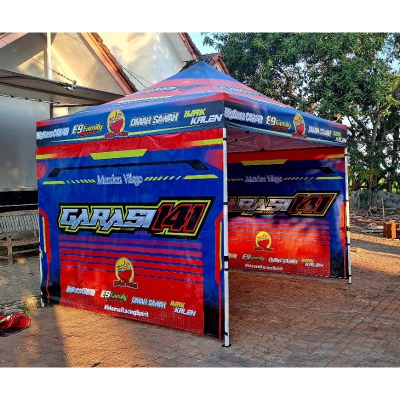 Jual Tenda Paddock Balap Ukuran 3mtr X 3mtr Full Printing ( PREMIUM ...