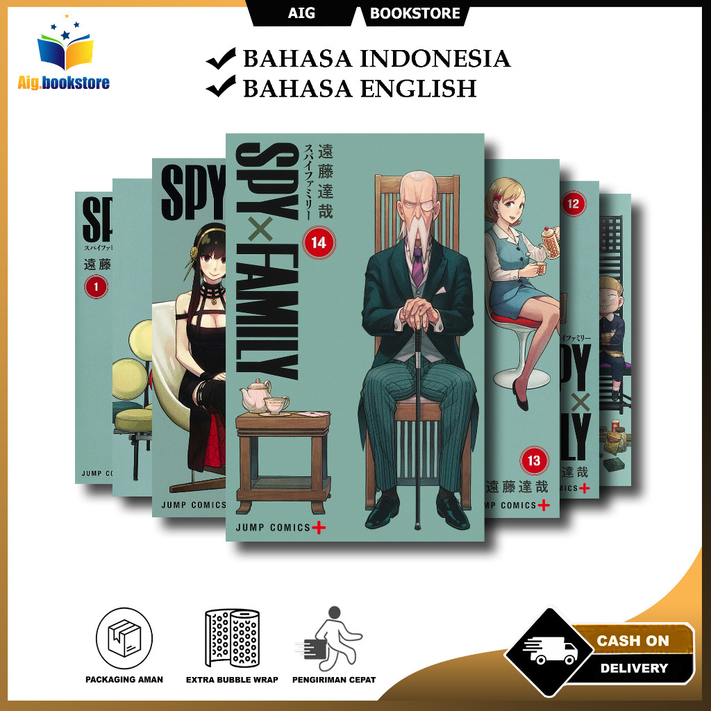 Jual Komik Manga Spy X Family by Endo Tatsuya Volume 1 - 14 (Bahasa Indonesia/English) | Shopee ...