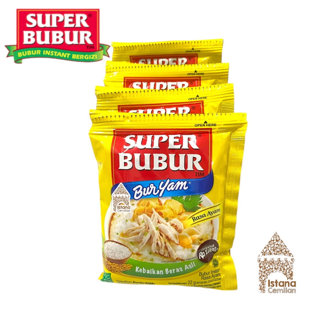 Jual Super Bubur Instan Buryam Renceng Rasa Ayam 22 Gram (isi 10 pcs ...