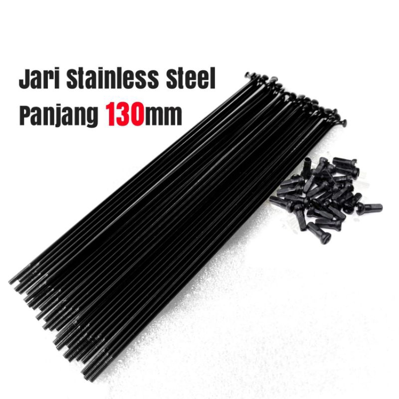 Jual Jari Sepeda Roda 16 inch Jari 130 mm spoke stainless plus nipel ...