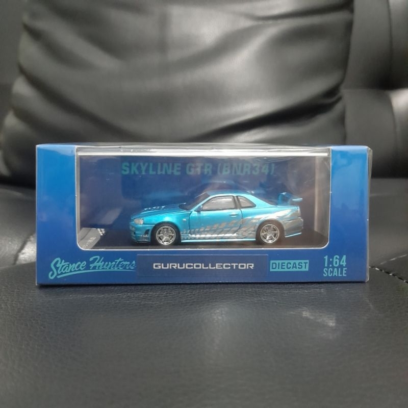Jual Stance Hunters Skyline GTR BNR34 R34 Blue Metallic | Shopee Indonesia