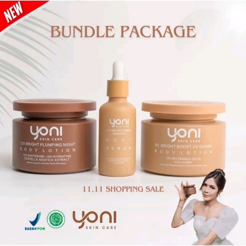 Jual MISS YON - 1 paket bundling badan Yoniskincare 2X mencerahkan ...