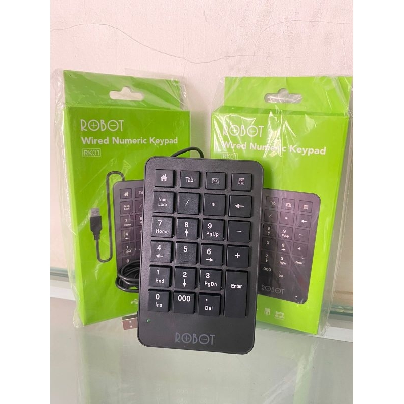 Jual ROBOT RK01 Wired Numeric Keypad Black Tombol Multimedia Kecil dan ...