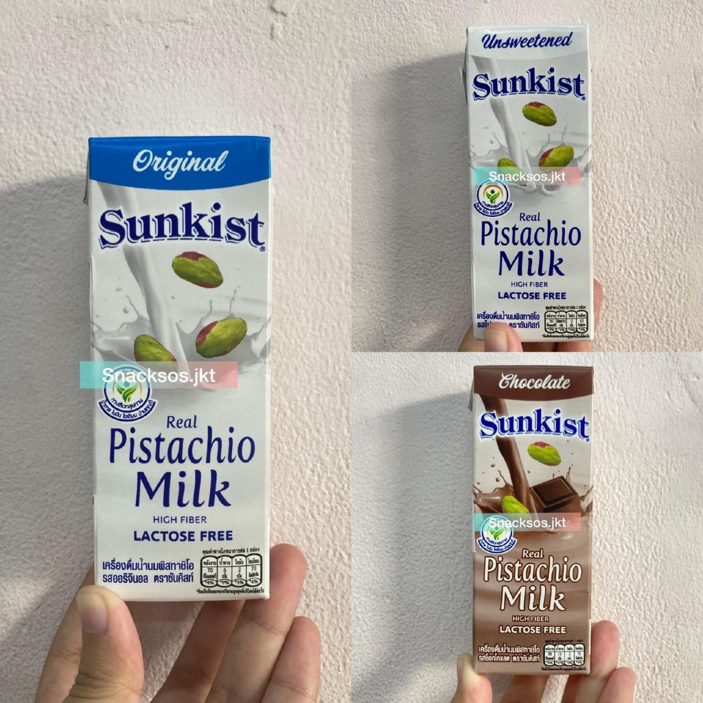 Jual SUNKIST REAL PISTACHIO MILK ORIGINAL / CHOCOLATE / UNSWEETENED ...