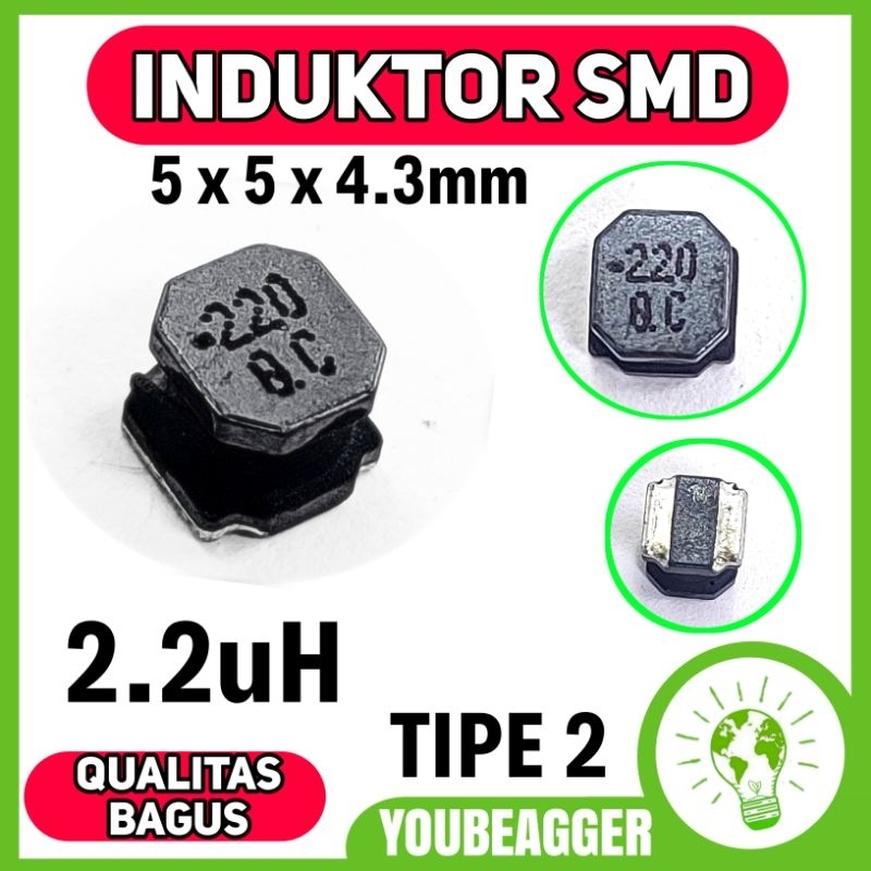 Jual Inductor smd 220 2.2uH induktor power Tipe 2 | Shopee Indonesia