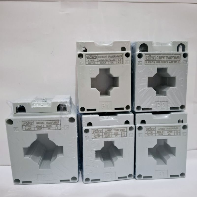 Jual FORT Current Transformer CT MSQ-50,60,75,100,400- 5Ampere-Current ...