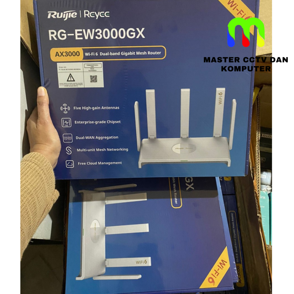 Jual Ruijie RG-EW3000GX Wi-Fi 6 Dual-band Gigabit Mesh Reyee Router ...
