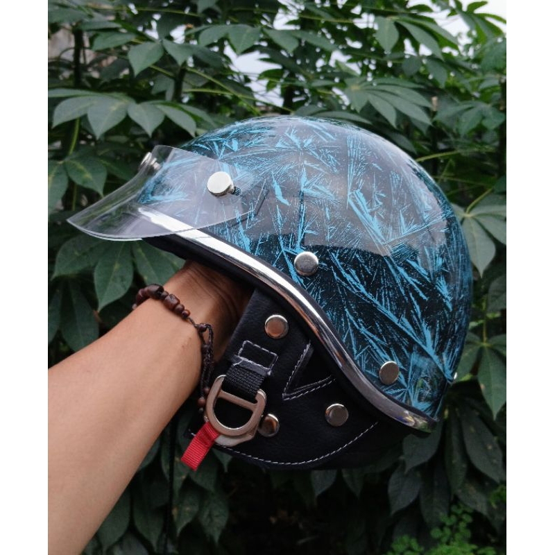 Jual [New Products] Helm Custom ride Motif Crystal and Carbon (Free Ped ...