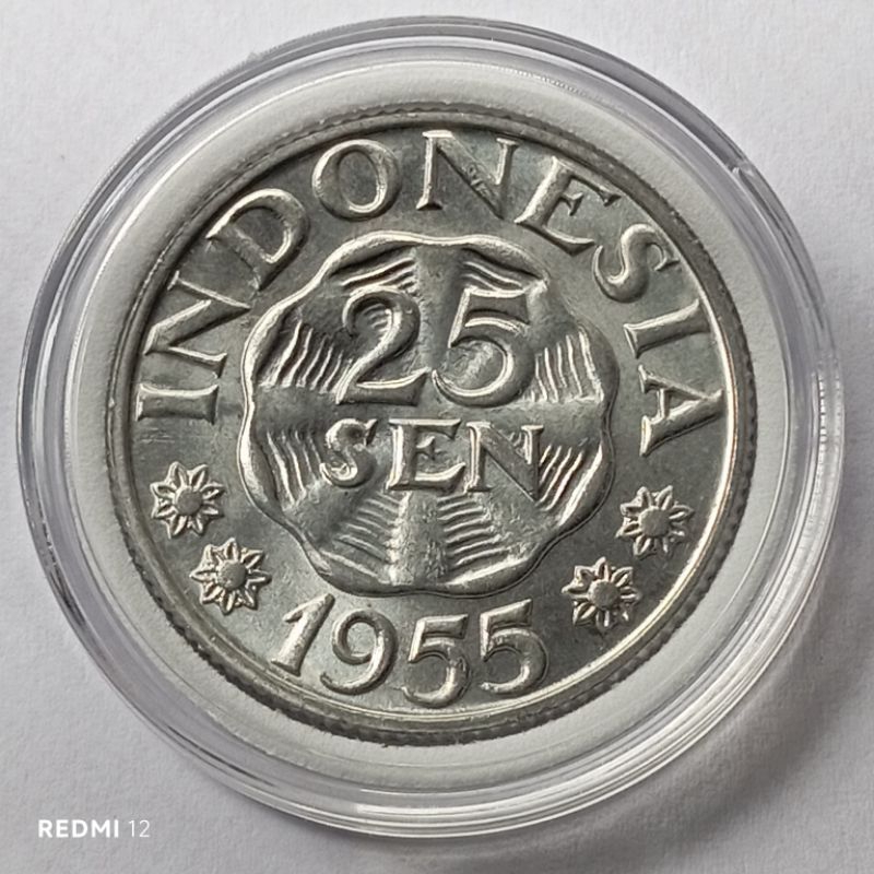Jual 25 sen koin kuno era tahun 1950an gres asli utuh | Shopee Indonesia