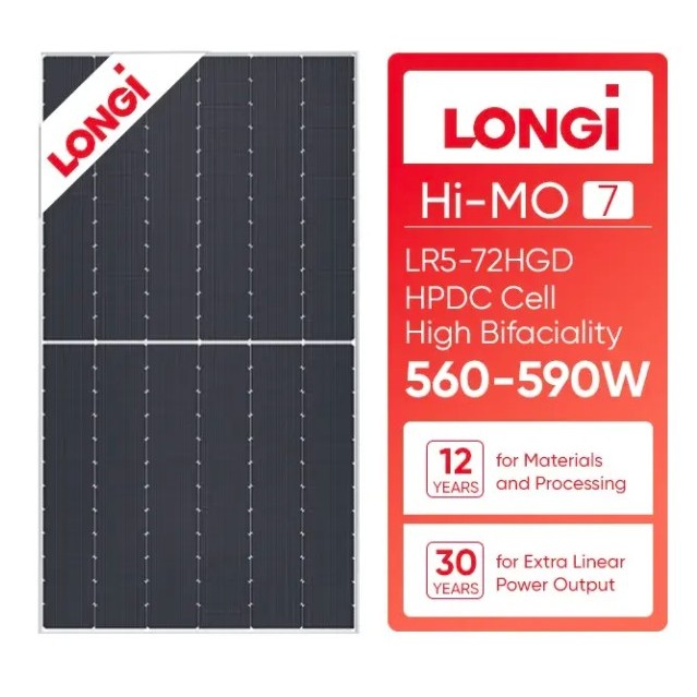 Jual LONGI Solar 575WP Mono-crystalline Bifacial Solar Panel | Shopee ...