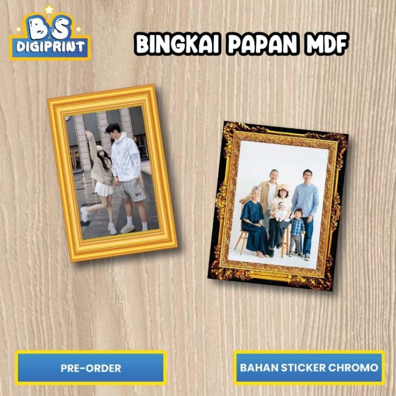 Jual CETAK FOTO SUDAH DIBINGKAI UKURAN 15R 25X38 MOTIF FIGURA PROSES 1 ...