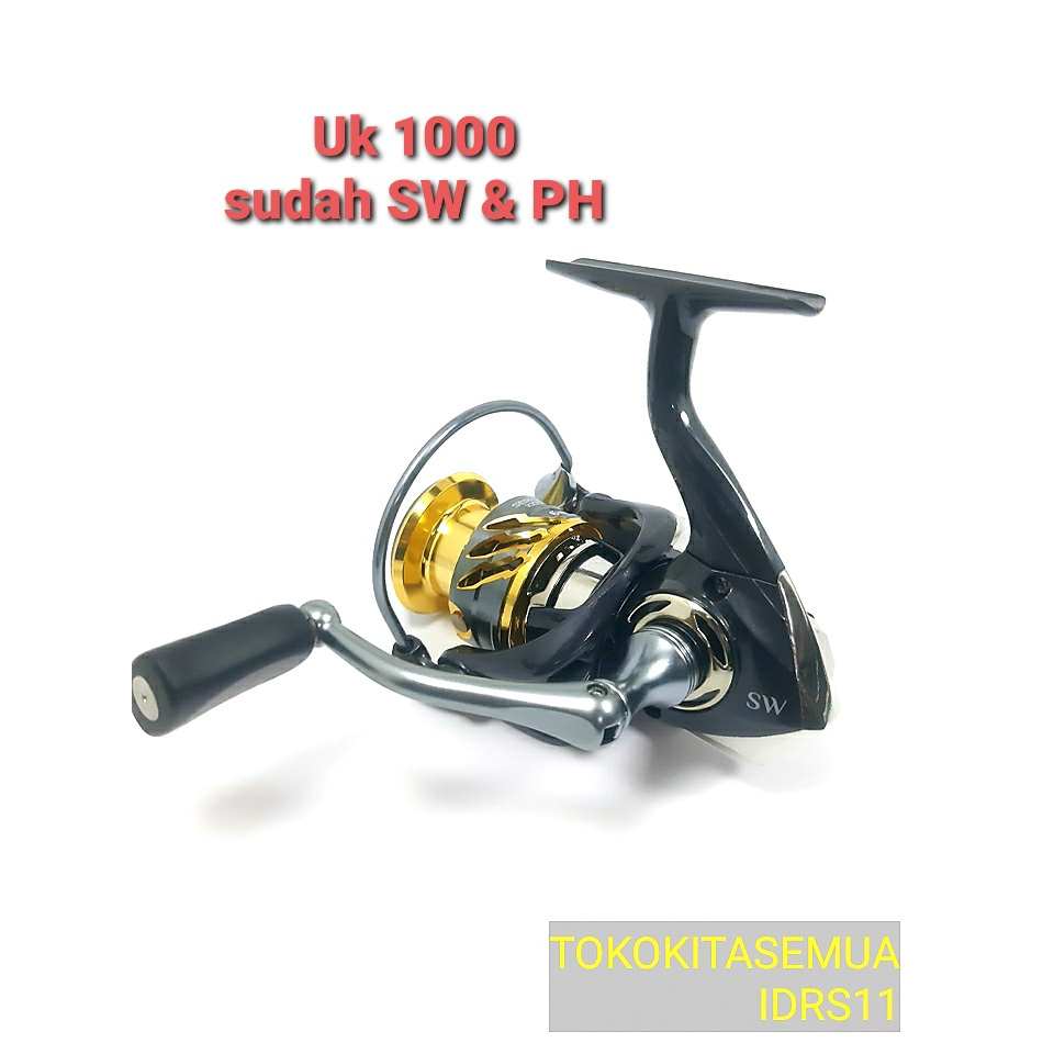 Jual Reel Pancing Spinning Casting Ukuran 1000 sudah SW FW IDRS11 ...
