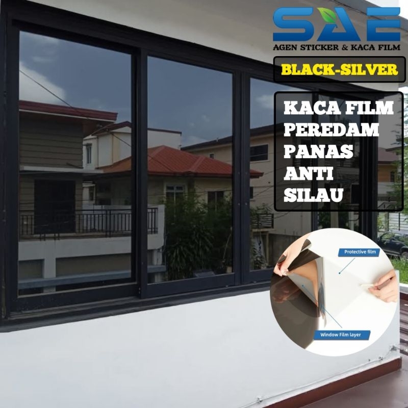 Jual Kaca Filem 80% Cermin Jendela Rumah Gedung Peredam Panas Anti ...