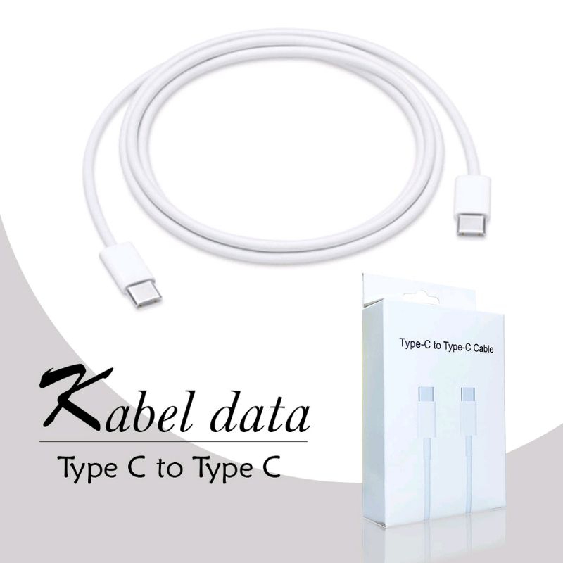 Jual Kabel Data Type-C to Type-C Cable Fast Charge (1m) | Shopee Indonesia