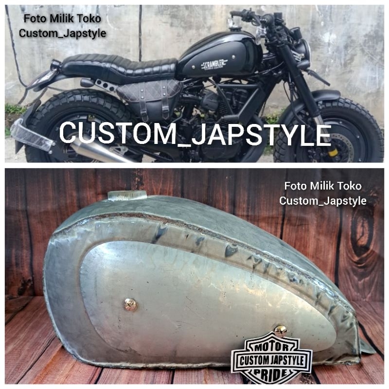 Jual Tangki Japstyle Tangki Motor Custom Classic tiger scorpio byson ...